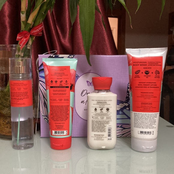 Bath And Body Works Bath And Body Bbw Poppy 4 Piece Set Poshmark